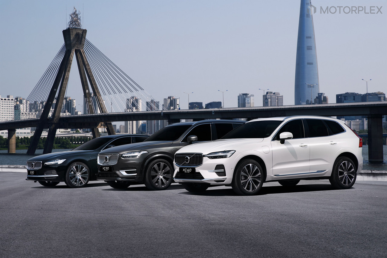 볼보, 전기 주행거리 80% 늘린 XC90, S90, XC60 리차지 PHEV 출시